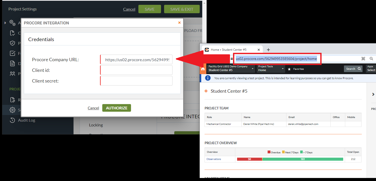 Setting Up Facility Grid Issues Log Synchronization with Procore. – Facility Grid Knowledge Base