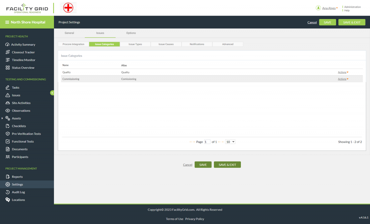 Procore Sync for Multiple Issue Types – Facility Grid Knowledge Base