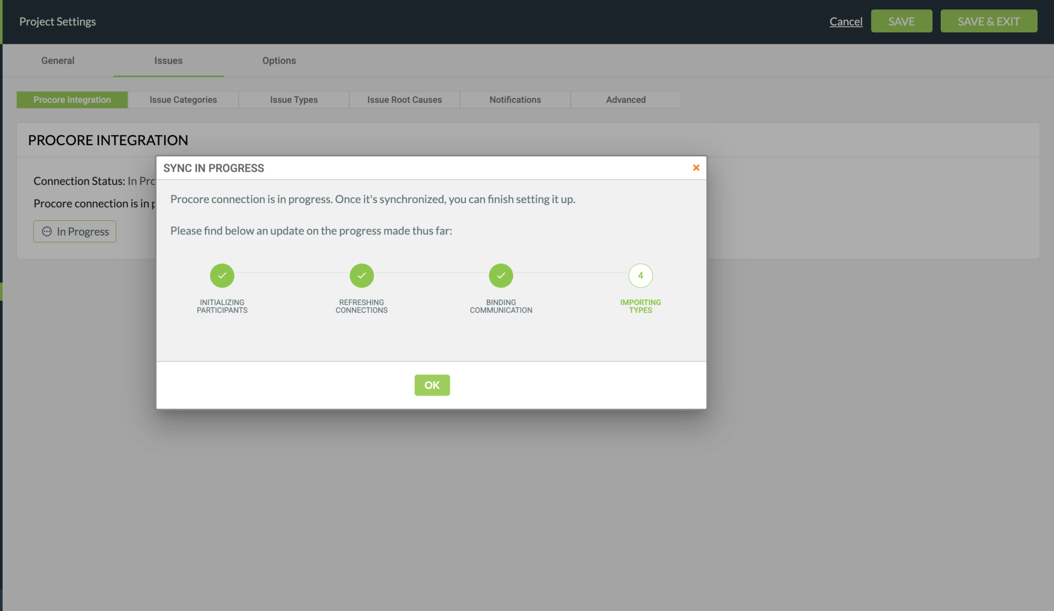 Setting Up Facility Grid Issues Log Synchronization with Procore – Facility Grid Knowledge Base