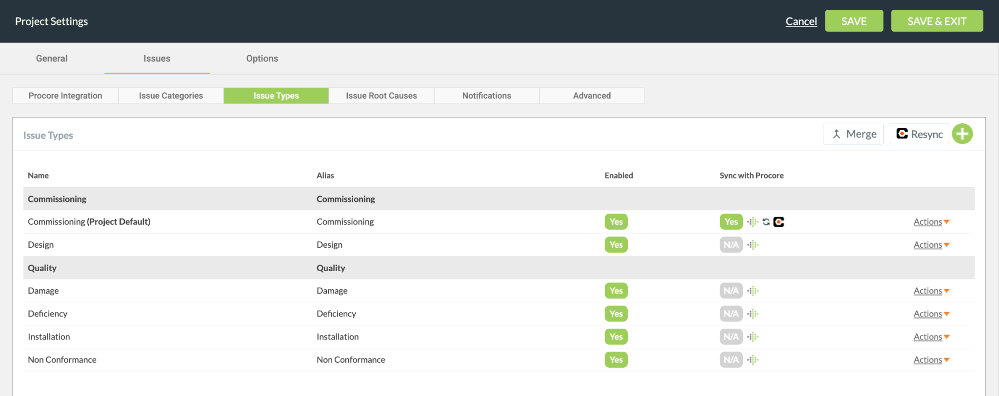 Setting Up Facility Grid Issues Log Synchronization with Procore – Facility Grid Knowledge Base